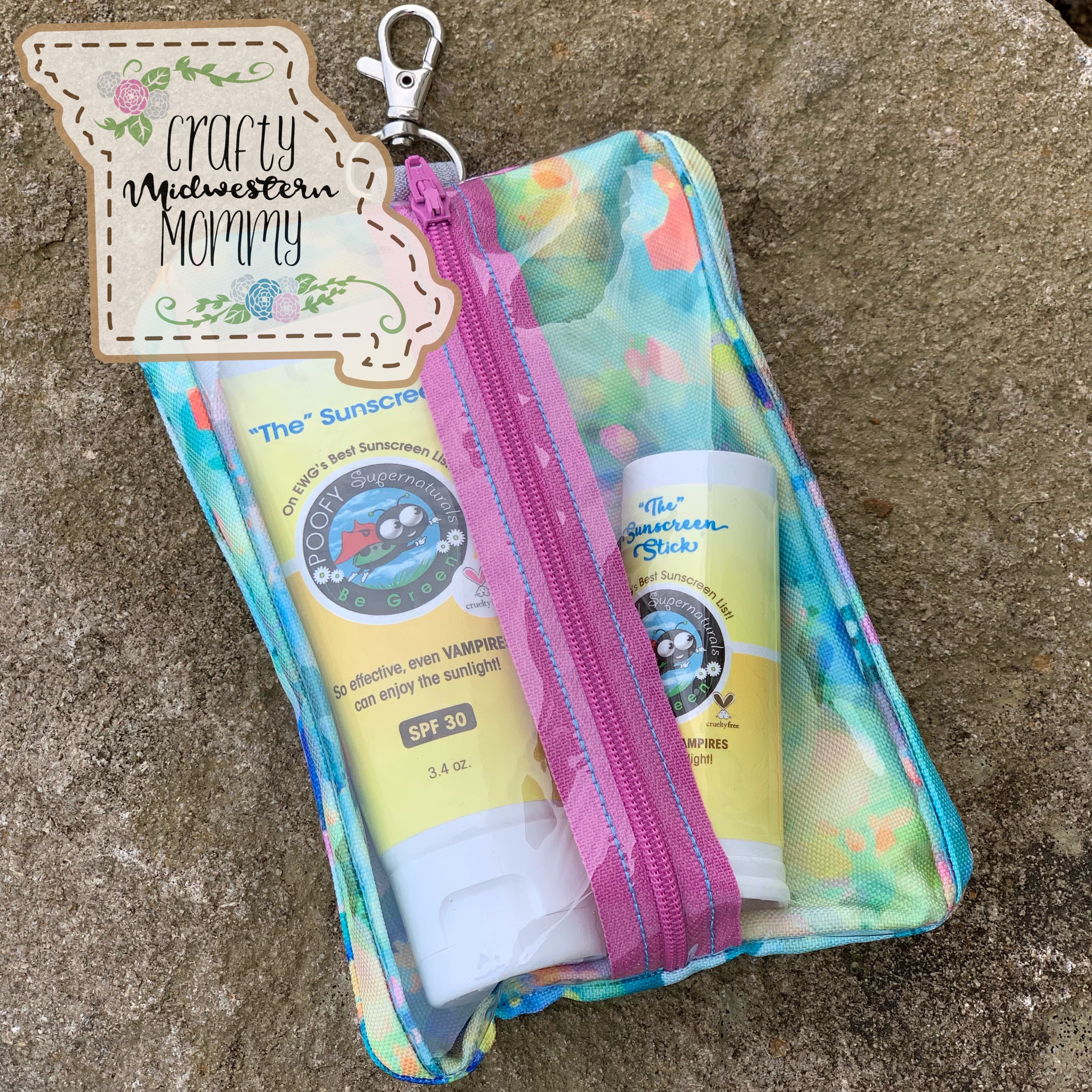 Splash Bag - Center Zip – Crafty Midwestern Mommy