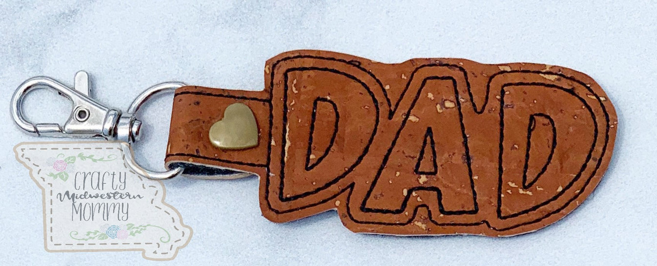 Dad Keychain – Crafty Midwestern Mommy